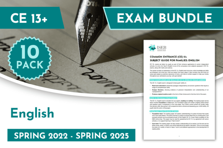 English CE 13+ Past Paper Bundle | ISEB Shop