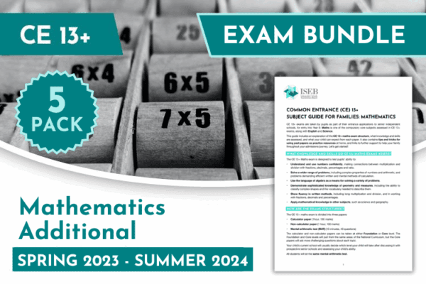 Mathematics CE 13+ Additional Past Paper Bundle (5 Pack) | ISEB Shop