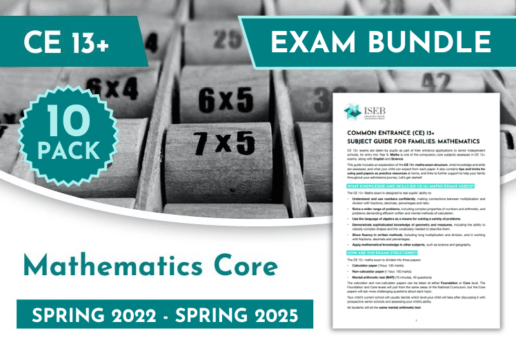 Mathematics CE 13+ Core Past Paper Bundle | ISEB Shop