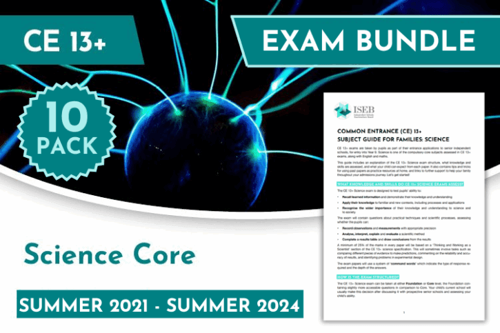 Science CE 13+ Core Past Paper Bundle | ISEB Shop