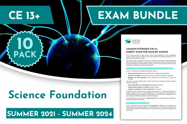 Science CE 13+ Foundation Past Paper Bundle | ISEB Shop