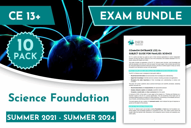 Science CE 13+ Foundation Past Paper Bundle | ISEB Shop