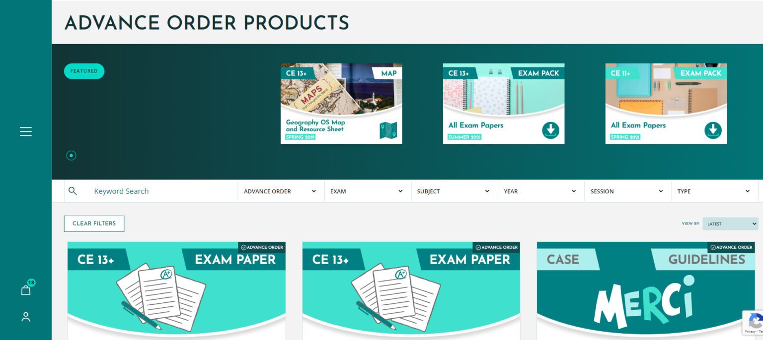 The Advance Order for Spring 2023 CE 11+, 13+, and CASE papers is open ...