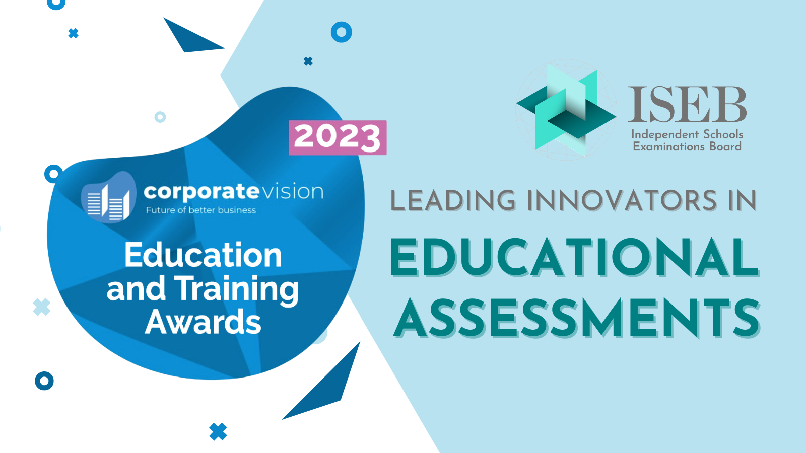 ISEB Awarded Leading Innovators in Educational Assessments 2023 - ISEB