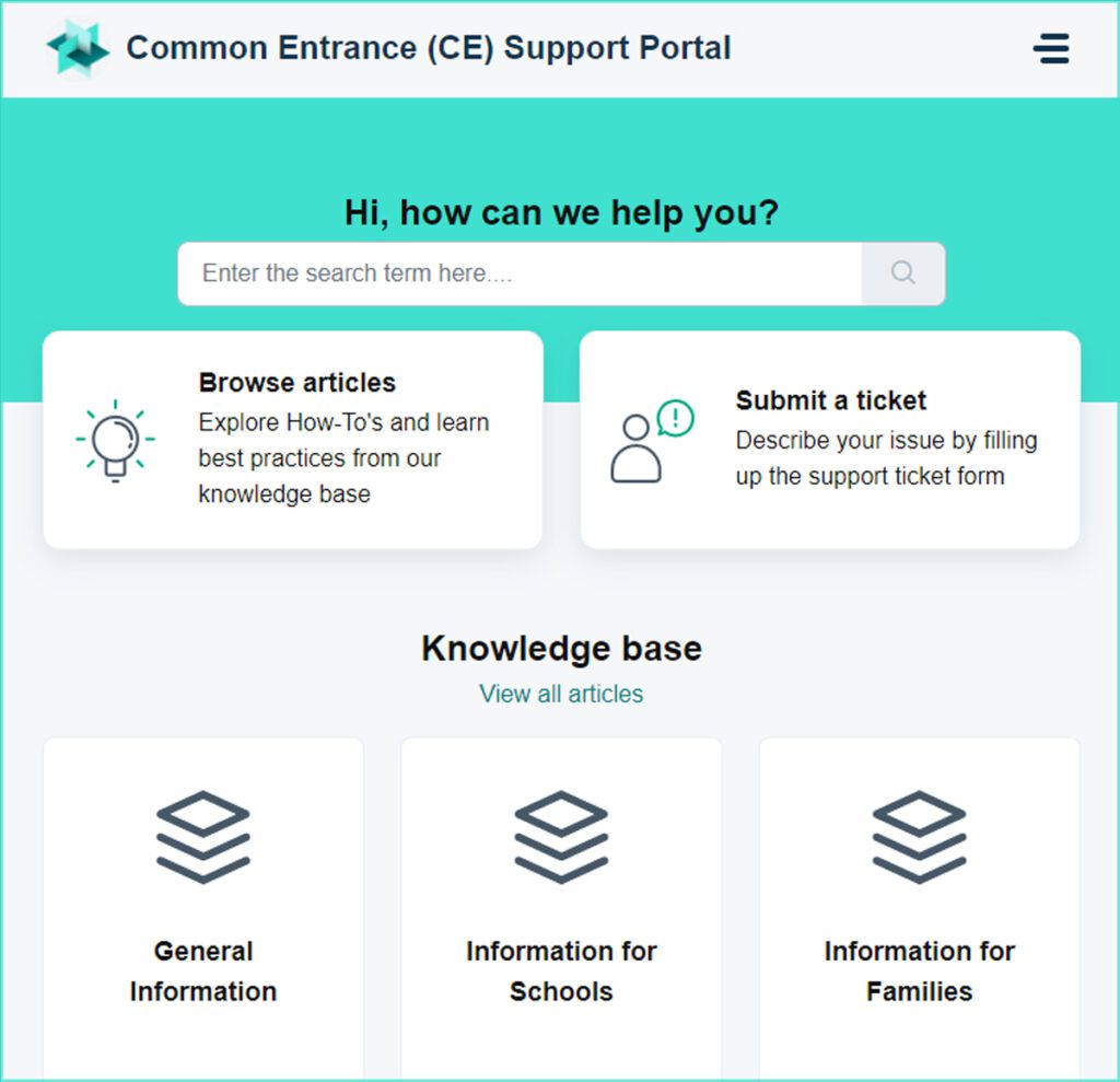 Common Entrance (CE) Candidate Registration - ISEB