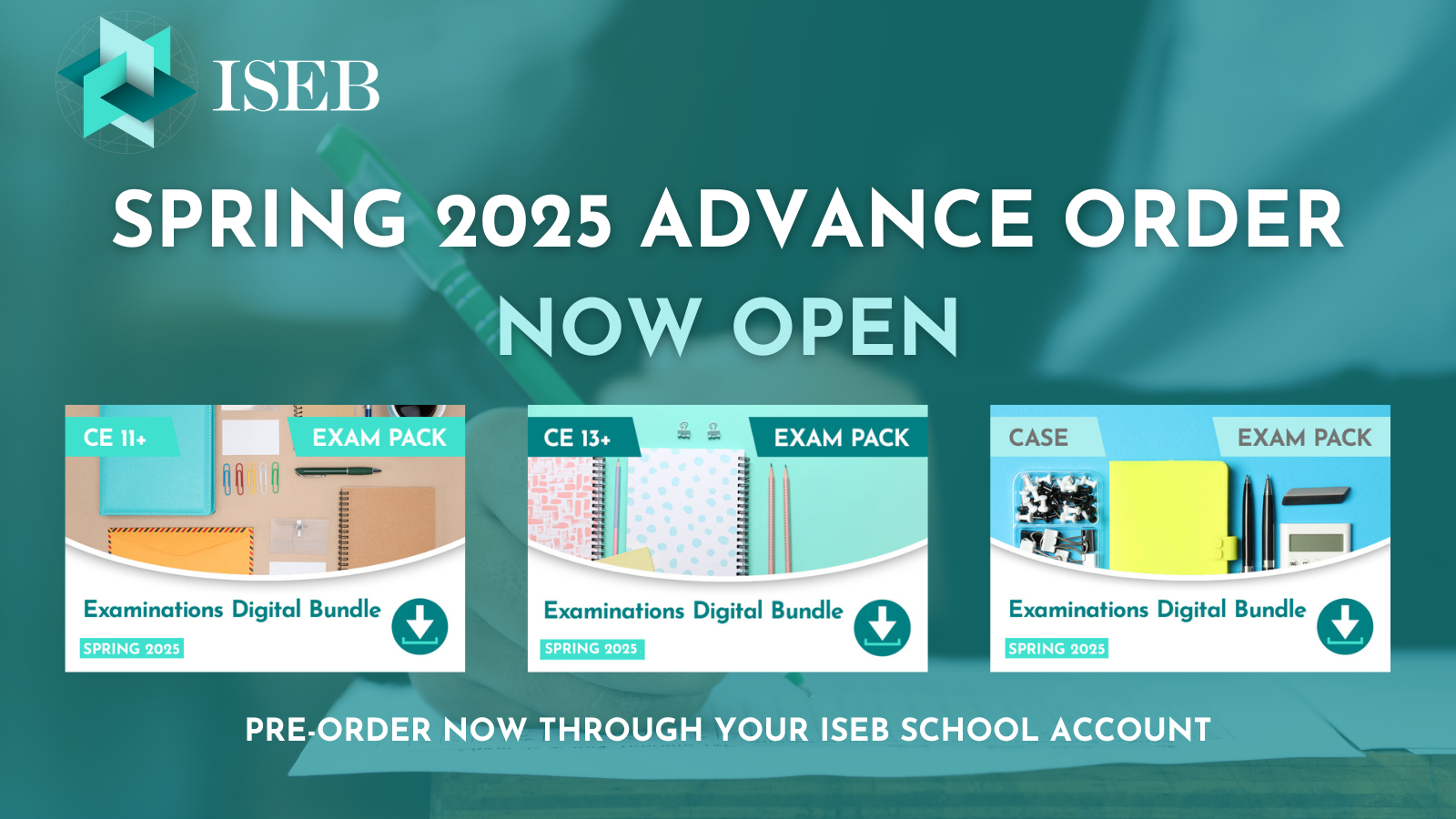 Spring 2025 Advance Order Open - ISEB